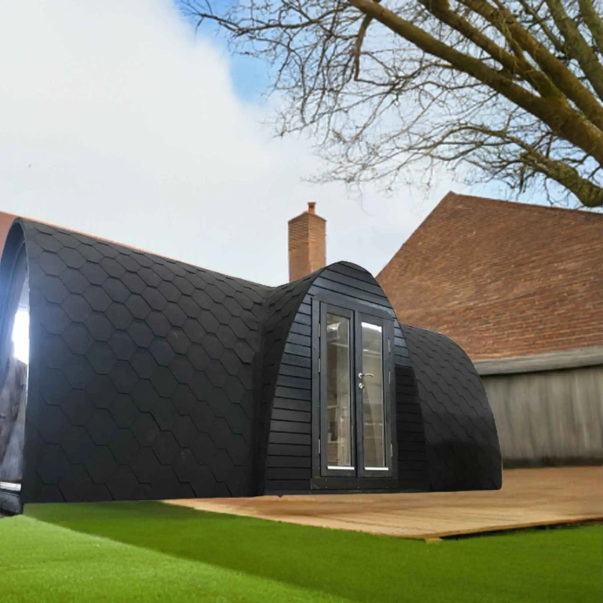 The "Hobbit" Pod - Luxury 6 Person Sauna with Changing Room – GlampLaunch